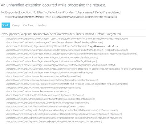 AddDefaultIdentity Is Similar To AddIdentity AddDefaultTokens AddDefaultUI Issue