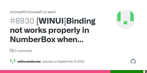 Winui Binding Not Works Properly In Numberbox When Binded A Nullable