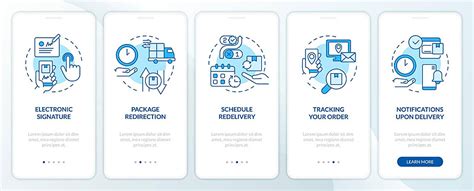 Vector Template Of Mobile App Screen For Company Staff Onboarding Walkthrough Vector Digital