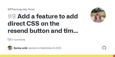 Add A Feature To Add Direct Css On The Resend Button And Timer Span [enhancement] · Issue 9