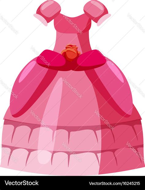 Princess Dress Icon Cartoon Style Royalty Free Vector Image