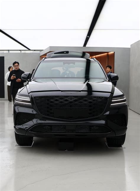 고급스러운 올블랙 제네시스 Gv80 블랙 공개 [뉴시스pic] 파이낸셜뉴스