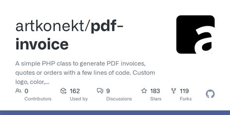 Github Artkonekt Pdf Invoice A Simple Php Class To Generate Pdf Invoices Quotes Or Orders