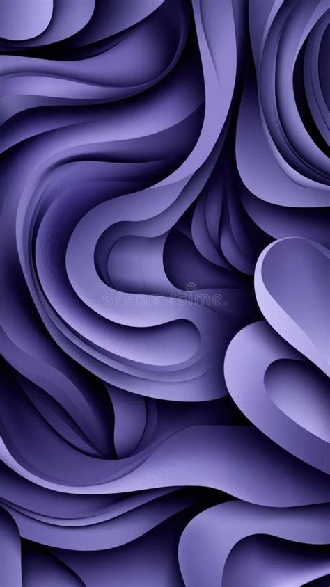 Abstract Purple Waves Create A Mesmerizing Fluid Pattern Ai Stock Image Image Of Shades