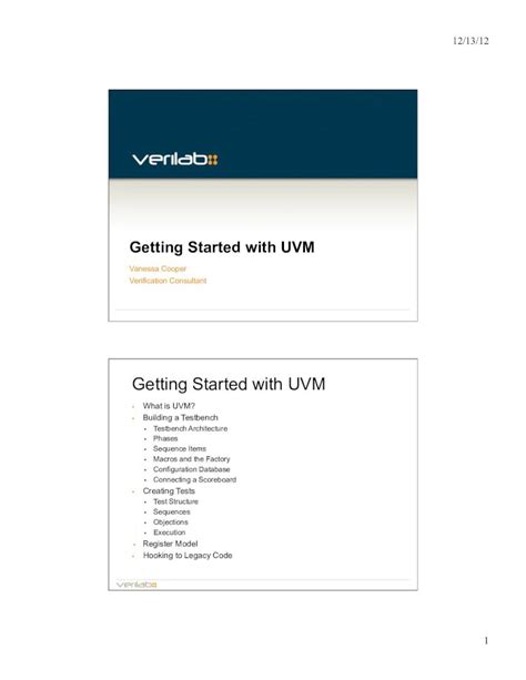 Pdf Verilab Uvm Tutorial Dokumentips