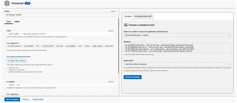 Edge Delta Threshold Node Edge Delta Documentation