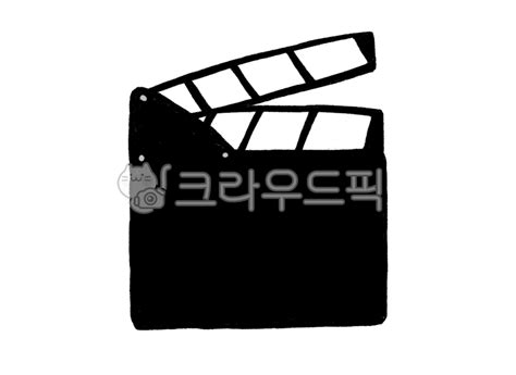 슬레이트 영화 촬영 컷 영화촬영 사진이미지일러스트캘리그라피 그림그리는작가