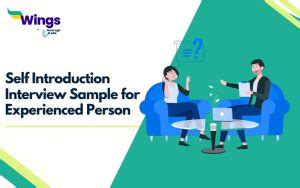 Self Introduction Interview Sample For Experienced Person