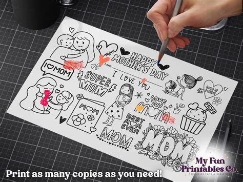 Printable Activity Sheet Boxing Printable Personalized Party Decor