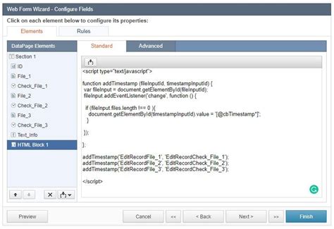 How To Add Timestamp Depending On The Presence Of File In The File Input Field User Javascript