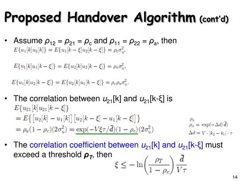 Ppt Validation Of An Improved Location Based Handover Algorithm Using
