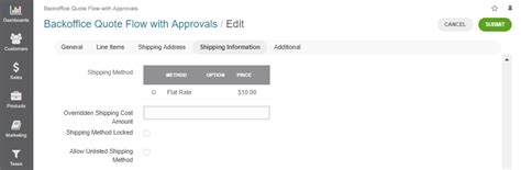 Assign A Shipping Method To A Quote Orocommerce Orocrm And Oroplatform Documentation