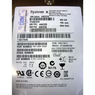 IBM 300GB 15K SAS 3 5 Hard Disk