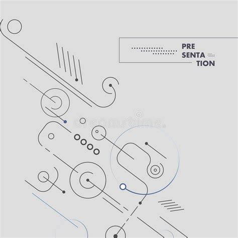 Vector Geometric Data Design Circles Dots Lines Connecting In Abstract Pattern Modern Minimal