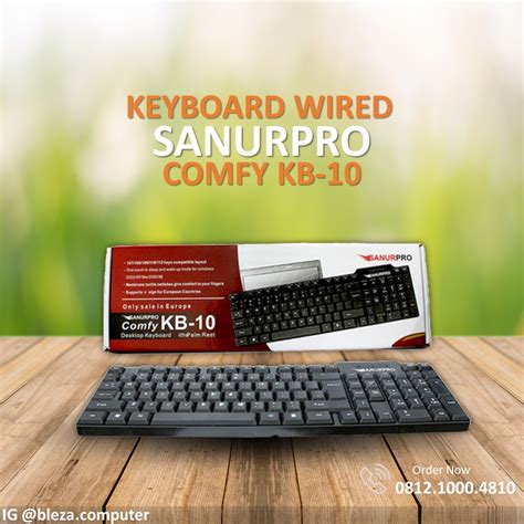 Keyboard Sanurpro Comfy Kb Wired Usb Bleza Computer