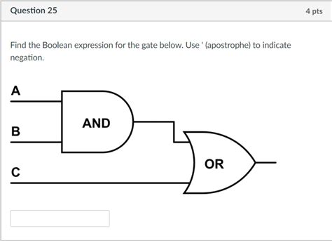 Solved Question Pts Find The Boolean Expression For The Chegg