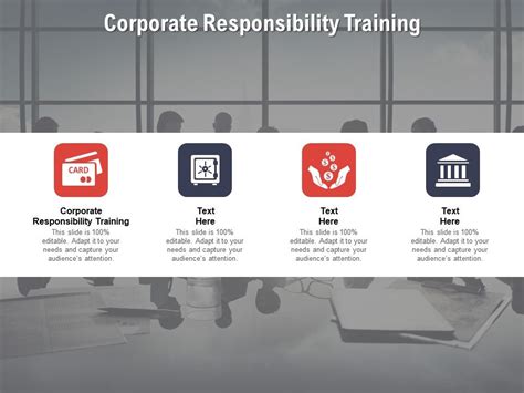 Corporate Responsibility Training Ppt Powerpoint Presentation Model Grid Cpb Presentation