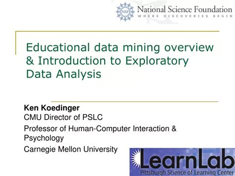 Ppt Educational Data Mining Overview And Introduction To Exploratory Data Analysis Powerpoint