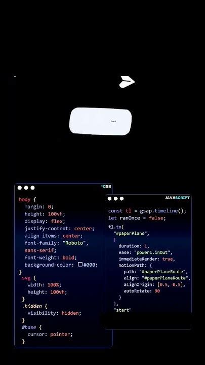 Animated Send Button Animatedbutton Coding Webdesign Webdevelopment
