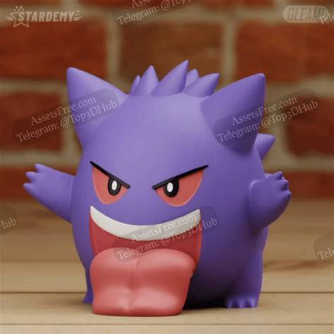 Gengar 3d Print Model Download Free
