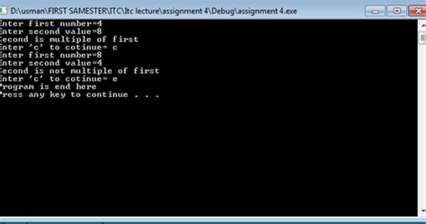 Write A C Program To Calculate Second Number Is Multiple Of First Number Or Not Logic