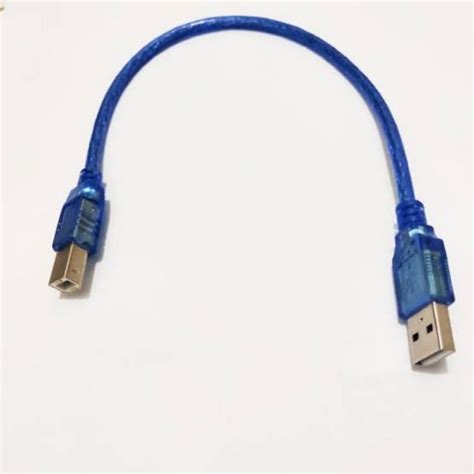 Jual Kabel Data Usb A Usb B Biru Kabel Arduino Uno Printer Shopee Indonesia