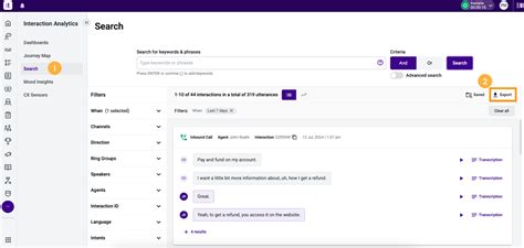 Interaction Analytics Data Export Knowledge Base