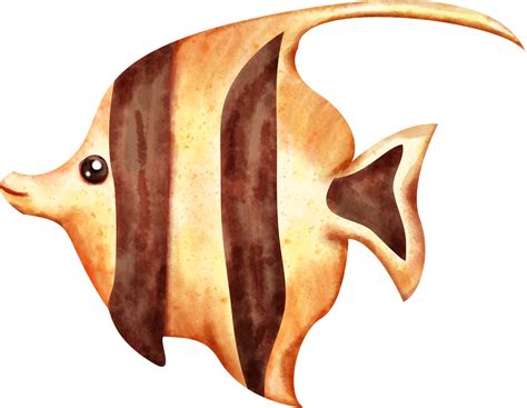 Watercolor Sea Fish 23297248 Png