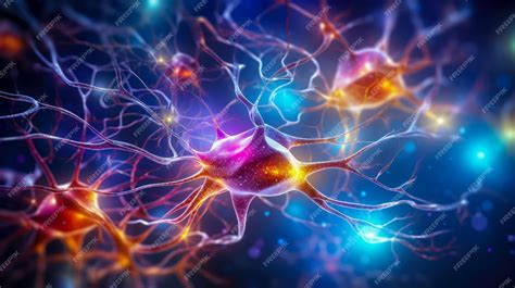 Premium Ai Image Neuron Cell D Illustration Neuron Cell With Neurons