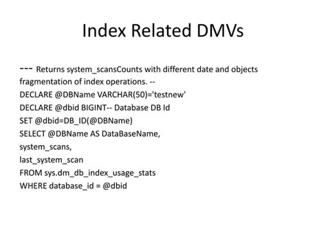 Dmv S Performance Monitor In SQL Server PPTX Operating Systems Computer Software And