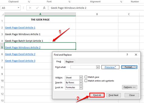 How To Find And Remove Hyperlinks In Microsoft Excel