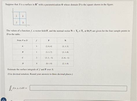 solved suppose that s ﻿is a surface in r3 ﻿with a