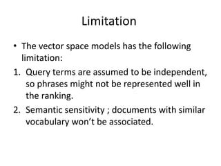 Vector Space Model12345678910111213 Pptx