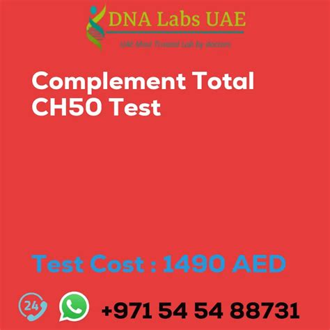 Complement Total Ch50 Test Cost Dna Labs Uae