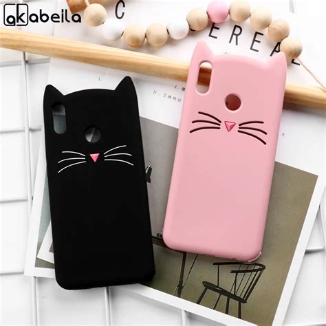 Phone Cute Cat Ear Silicone Case For Huawei Honor X Cases Soft TPU Protective Cover Coque For