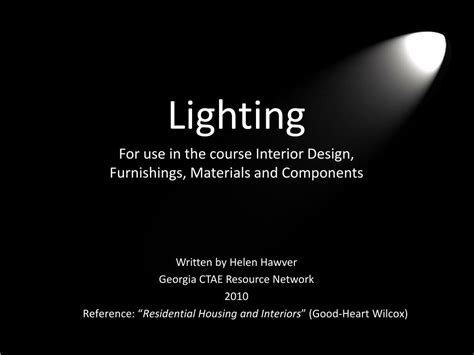 Lighting Interior Design Ppt Psoriasisguru Com