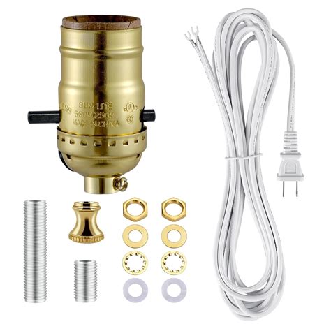 Ukll Lamp Rewire Kit Lamp Socket Replacement Kit Antique Brass Light Socket With Matching