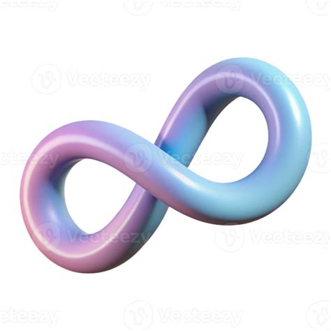 3d render of a colorful infinity symbol 54309271 png