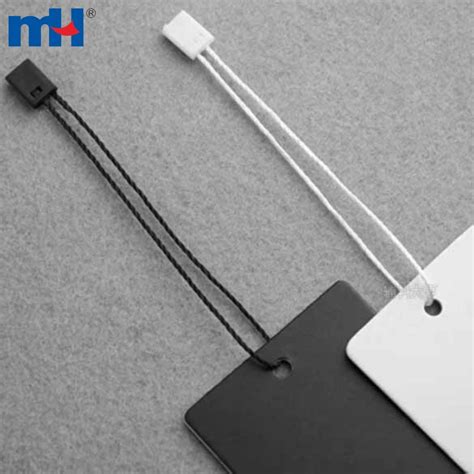 White Polyester String Hang Tag Pin Loop Tie Ningbo Mh Wholesale