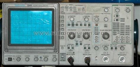 Analog Oscilloscope 2246A Equipment Tektronix Portland Radiomuseum Org
