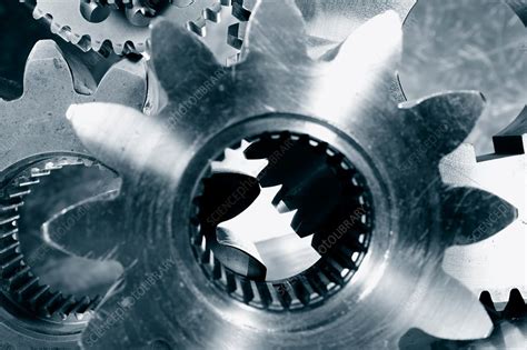 Metal Cogs Stock Image F018 0905 Science Photo Library