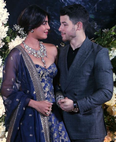 Priyanka Chopra And Nick Jonas At Wedding Reception In Mumbai 1219