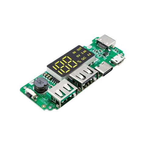 ماژول پاوربانک داری نمایشگر با ورودی Type C و دو خروجی Usb مدل H961 استارالکترونیک