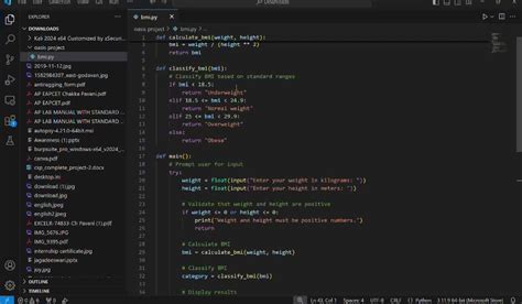 kunapareddy divya sai sri on linkedin python coding bmi task