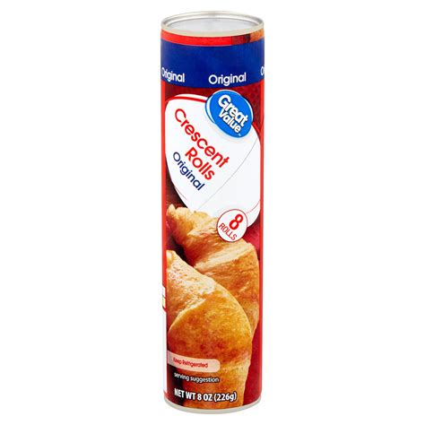 Great Value Original Crescent Rolls Dough 8 Oz 8 Count
