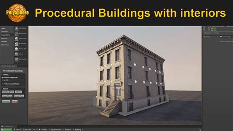 [ue4] generate procedural buildings with interiors ★ city packs ★ youtube