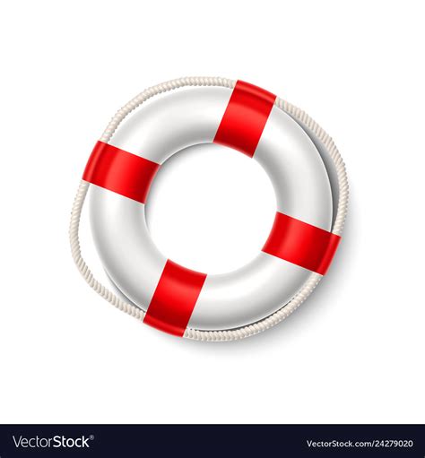 Life Buoy Safety Ring Lifeguard Resqcuer Vector Image
