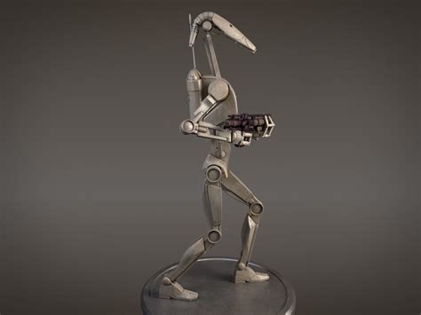 Star Wars Battle Droid 3d Model By Squir