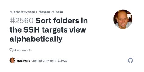 Sort Folders In The Ssh Targets View Alphabetically · Issue 2560