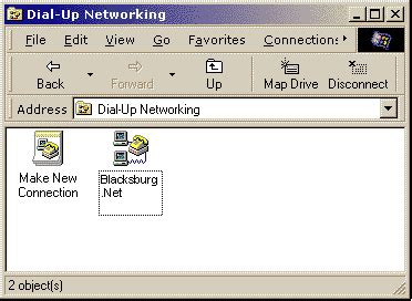 Windows Dial Up Networking Setup